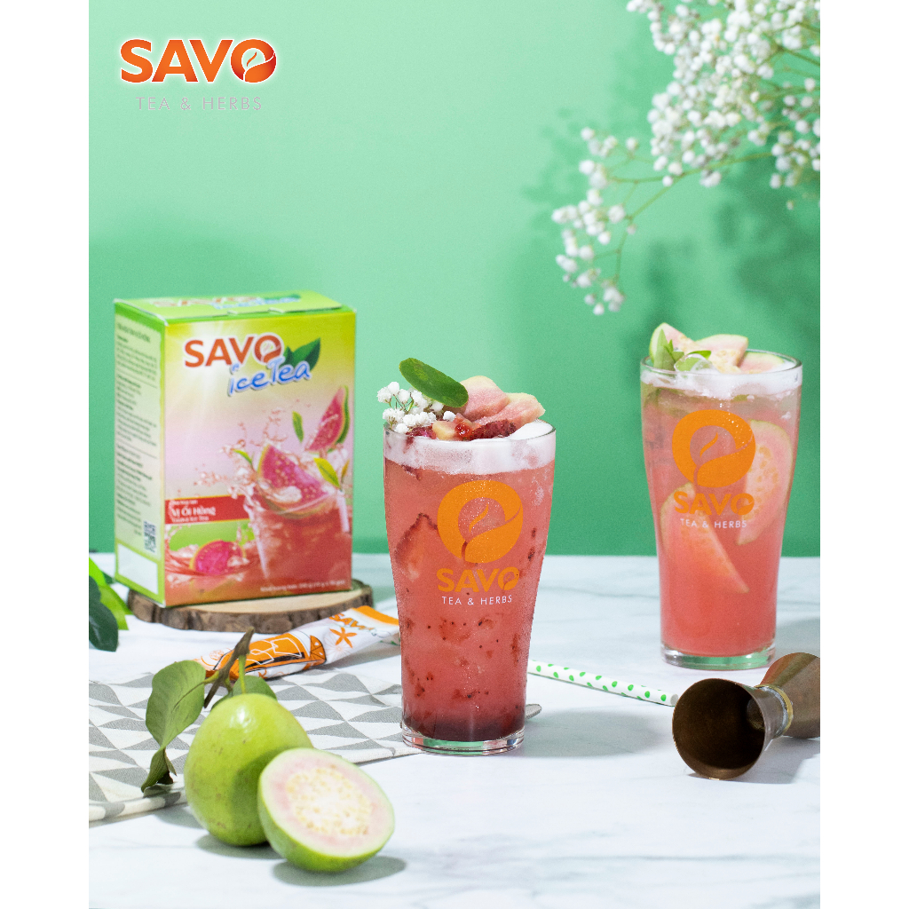 Savo Instant Pink Guava Tea (Box of 16 packs x 15g) | Shopee Philippines