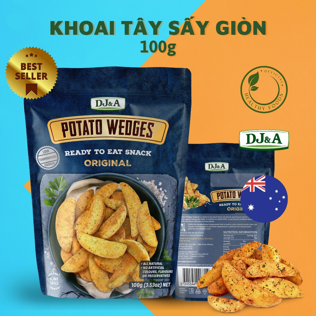 Traditional Low Fat Dried Potatoes 100g DJ&A - Suitable for vegetarians ...