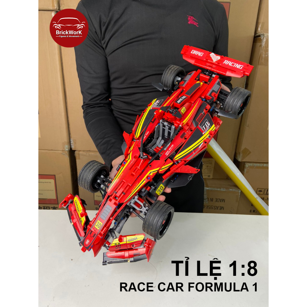 1:8 scale F1 formula racing car assembly model with remote control ...