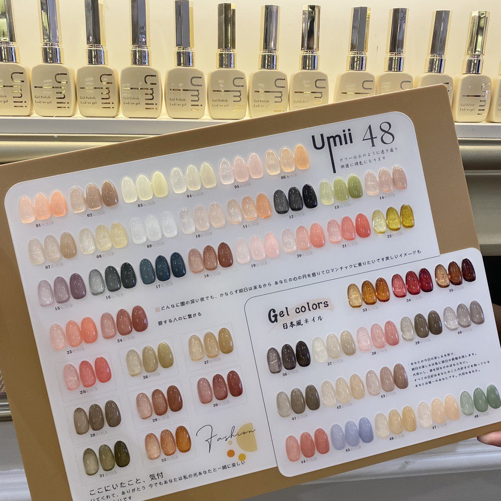 Color palette of umii paint sets (Color chart only) | Shopee Philippines