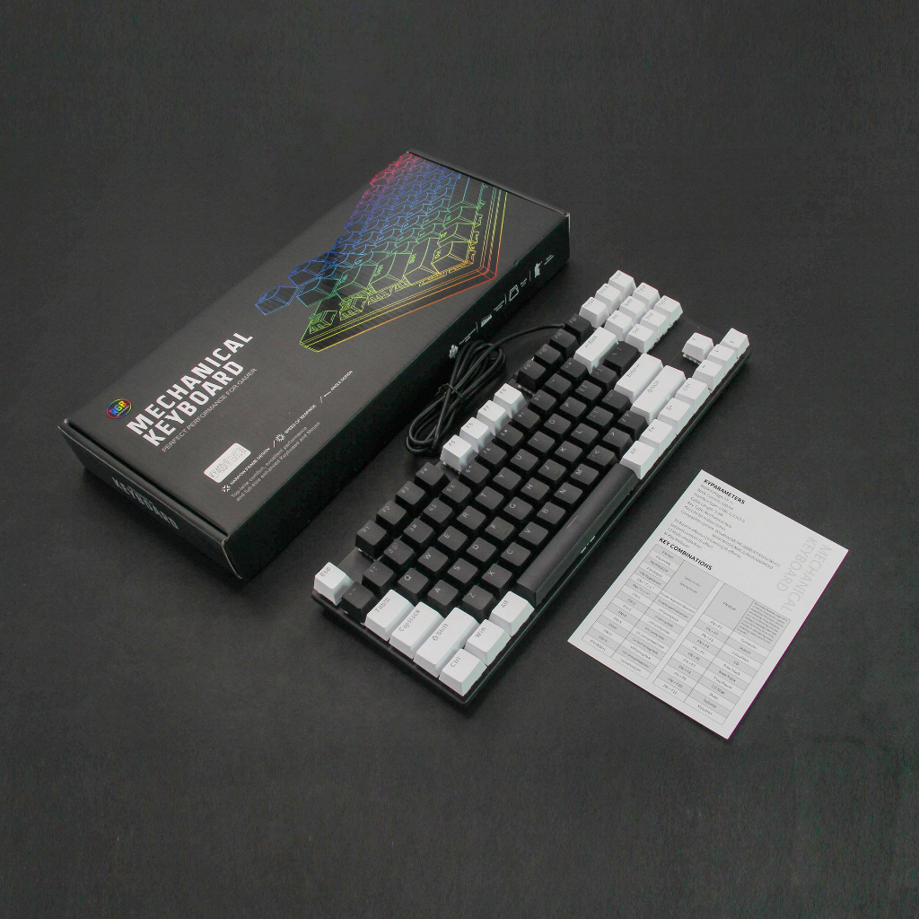 Layoutt TKL 87 mechanical keyboard KA800-KY400 Blue switch, gaming ...