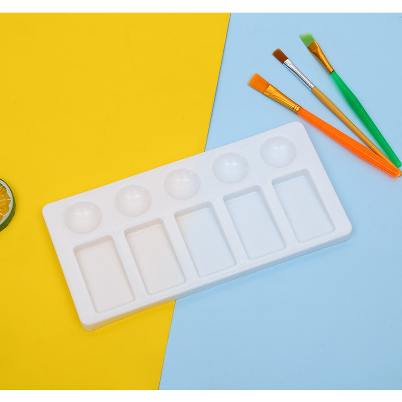 Plastic color mixing tray/rectangular/white/easy to wash | Shopee ...