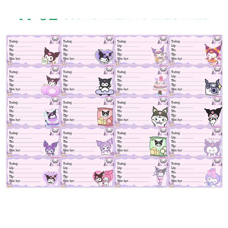 Kuromi stickers 40 different labels available for sale to order/kuromi ...