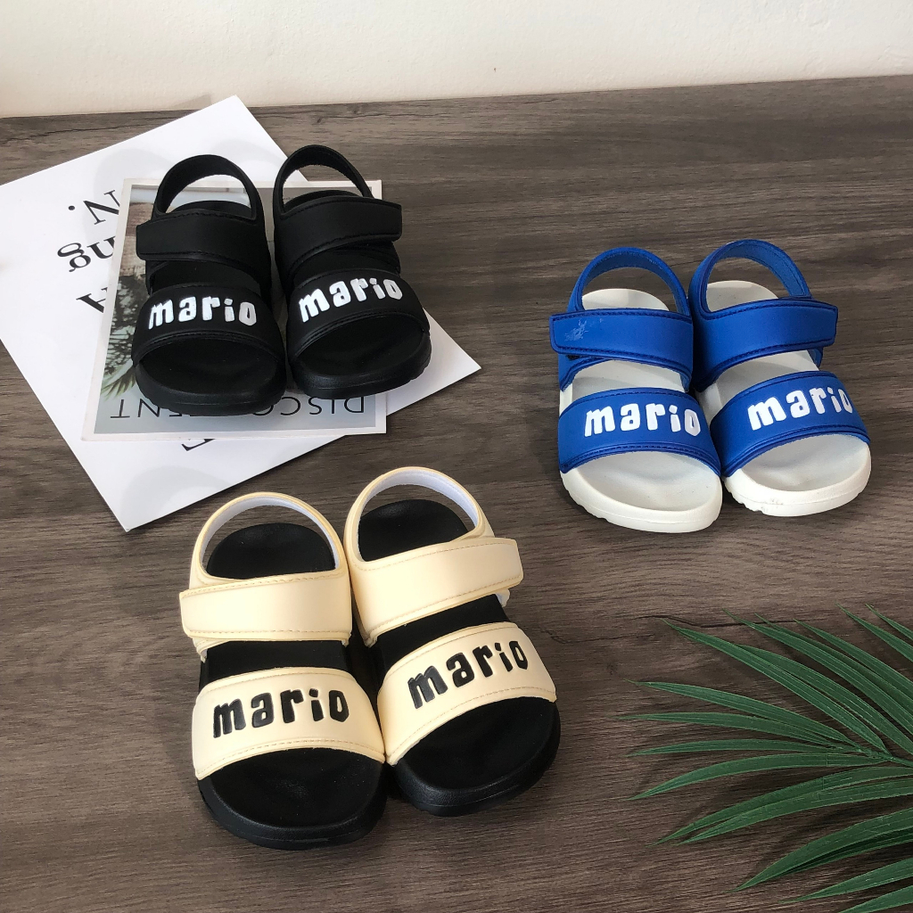 Baby Sandals - Genuine Cheerful Mario school sandals with straps made ...