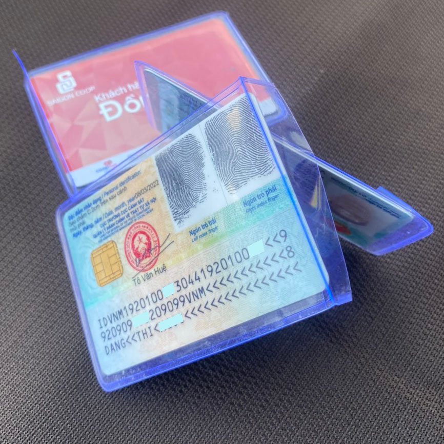 [With Cover]transparent bag for ID cards, atm cards, business cards ...