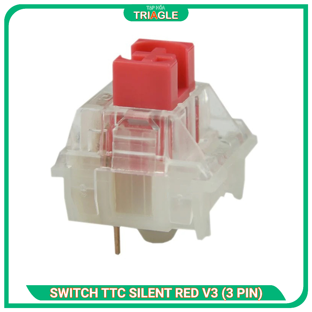 Switch TTC SILENT RED V3 - LINEAR / 3 PIN / 45gf (remove keys ...