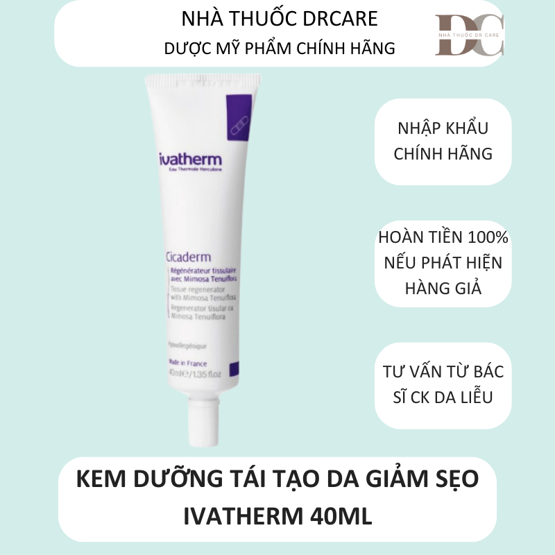 Cicaderm IVATHERM Cream Helps Restore Skin, Fade Scars, Regenerate Skin ...