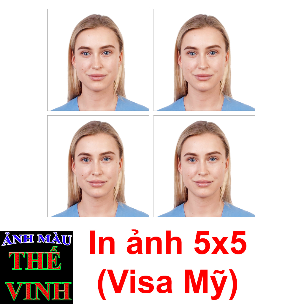 Print High Quality American Visa 5x5 Card Photos, Beautiful Colors, In ...