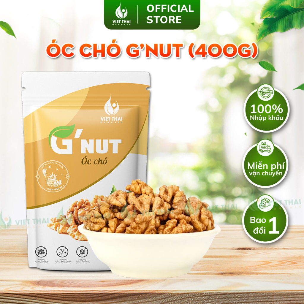 Pre-shelled G'Nut American Walnuts 400g for Eatclean Viet Thai Organic ...