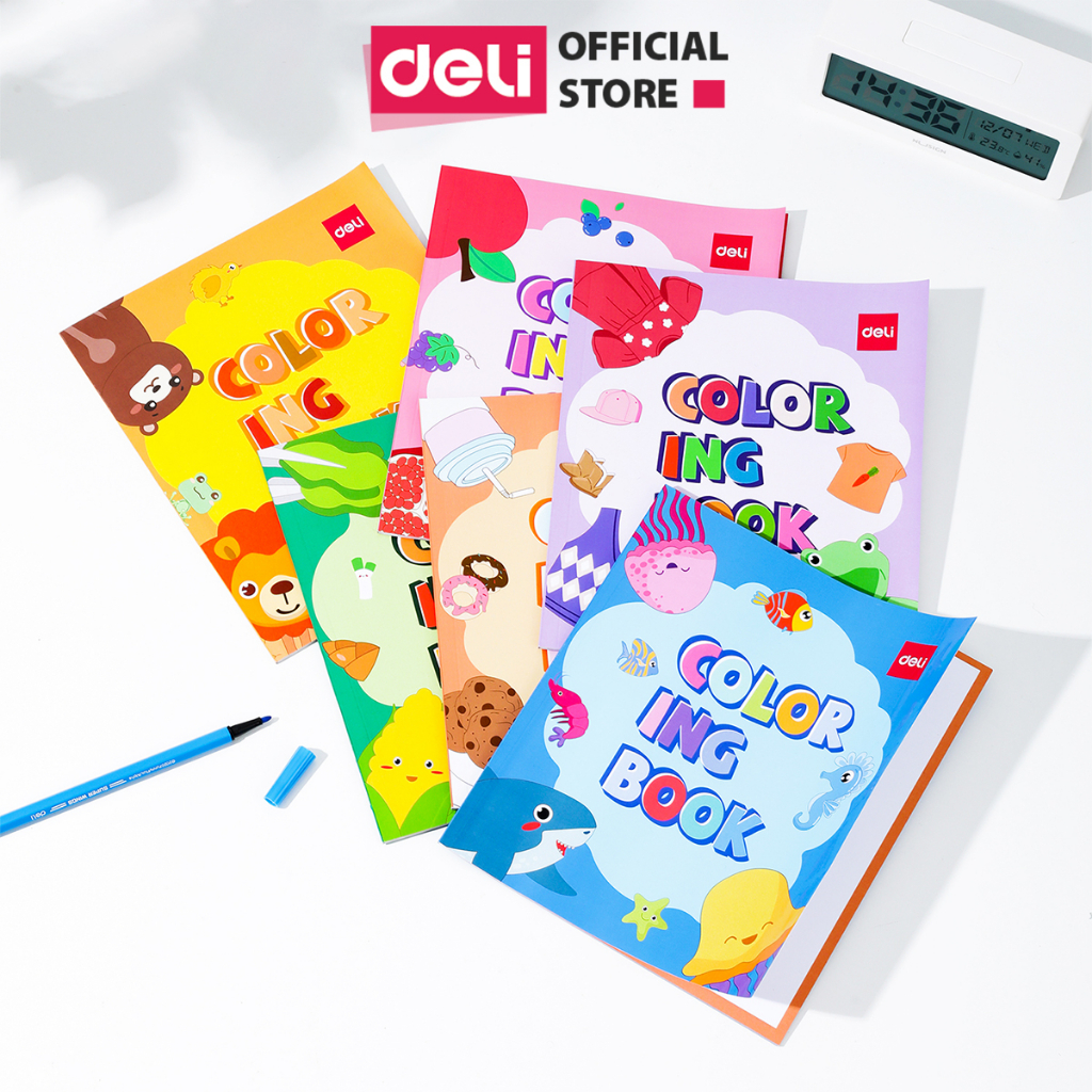 Creative and fun coloring book for Deli children - 24 pages - 6 drawing ...