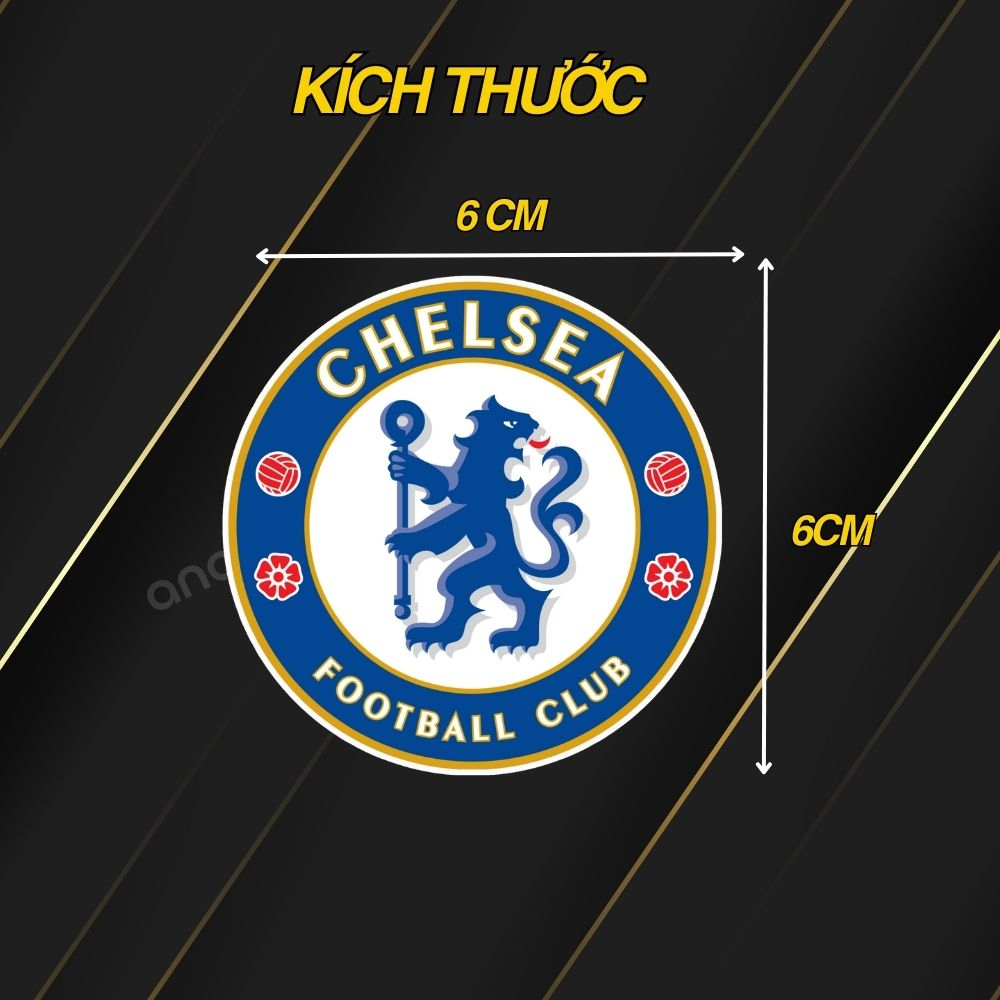 Azsticker - Combo of 9 CHELSEA Football Club logo decal stickers, high ...