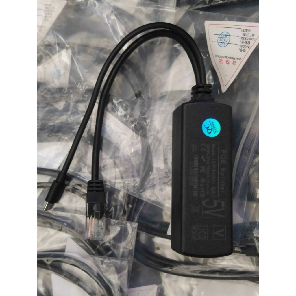 Spliter PoE 5v - Split PoE power source 52v to 5v 2A for wifi camera ...