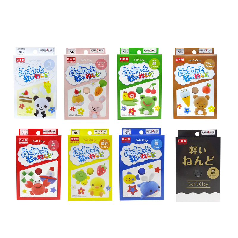 Daiso 8-color paper Clay - Soft Clay 8 Colors - Made in Japan | Shopee ...