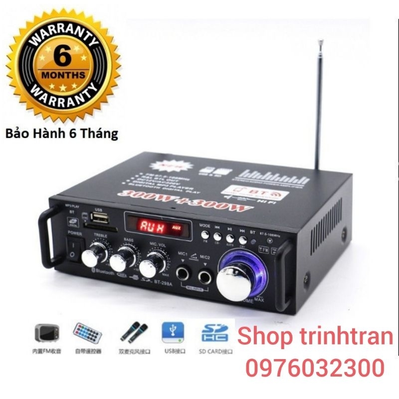 Mini Karaoke Amplifier, Bluetooth, USB, FM Radio. Av - 289BT, AK-698BT ...