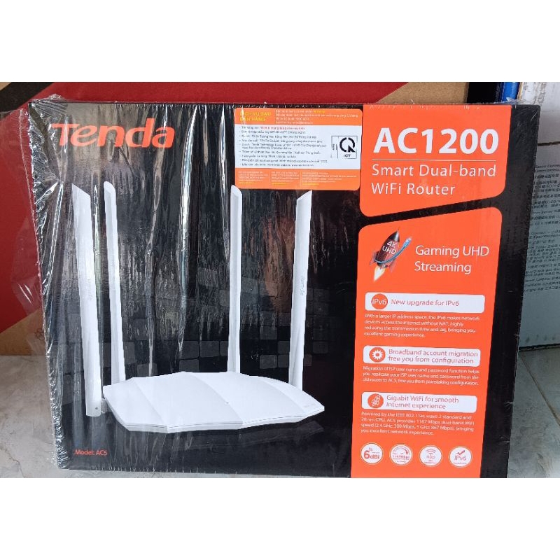 Tenda AC5 V3 Wifi transmitter AC standard 1200Mbps dual band. | Shopee ...
