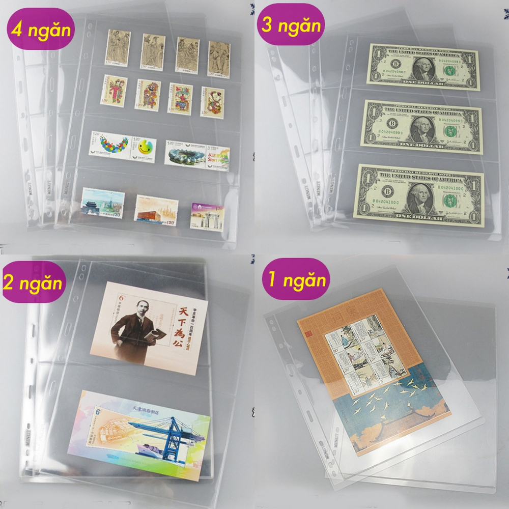 Mingt PCCB Transparent 3-compartment Banknote Storage Box has many ...