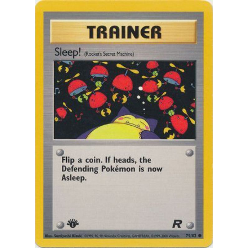 Pokémon TCG – Sleep! – Trainer – Team Rocket 1st Edition – 79/82 ...