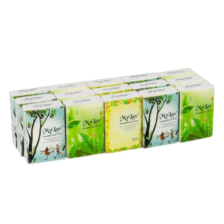 Set of 15 packs of Mylan pocket paper (1 sheet - 4 layers, 8 sheets ...