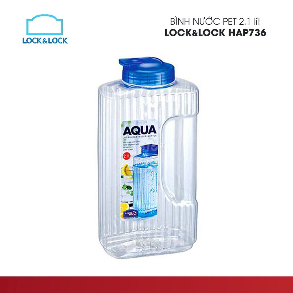LOCK & LOCK Pet Lock Water Bottle&Lock HAP736 2.1L | Shopee Philippines