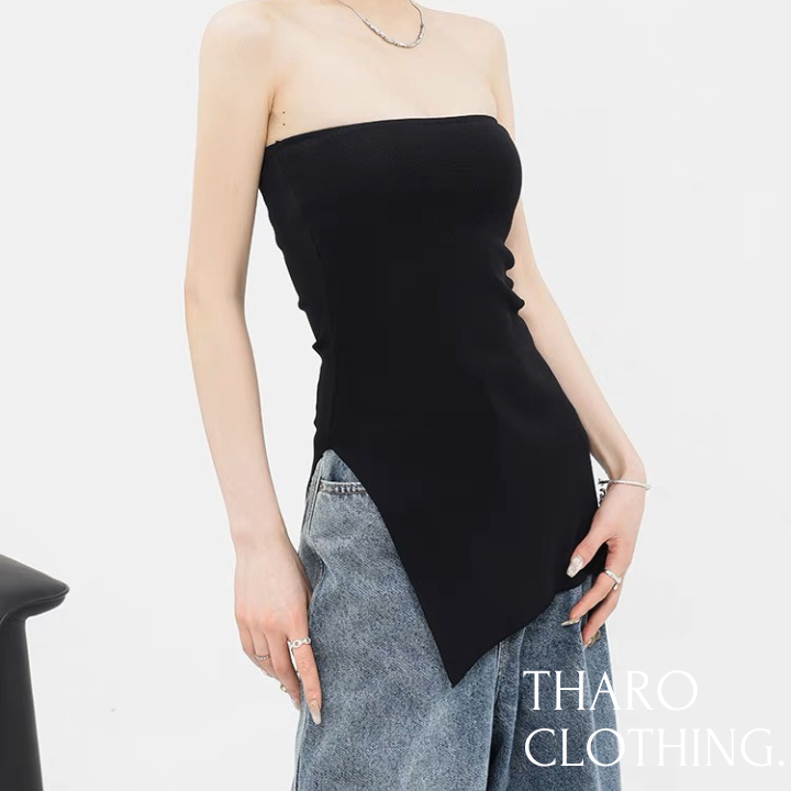 HQ Ribbed, Slanted Tube Top Tube Top for Woman Tube Top Buy 1 Take 1 ...