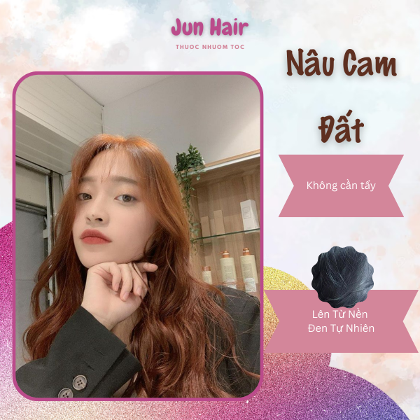 Earth ORANGE BROWN Hair Dye Combo At Home Without Bleaching (Includes ...