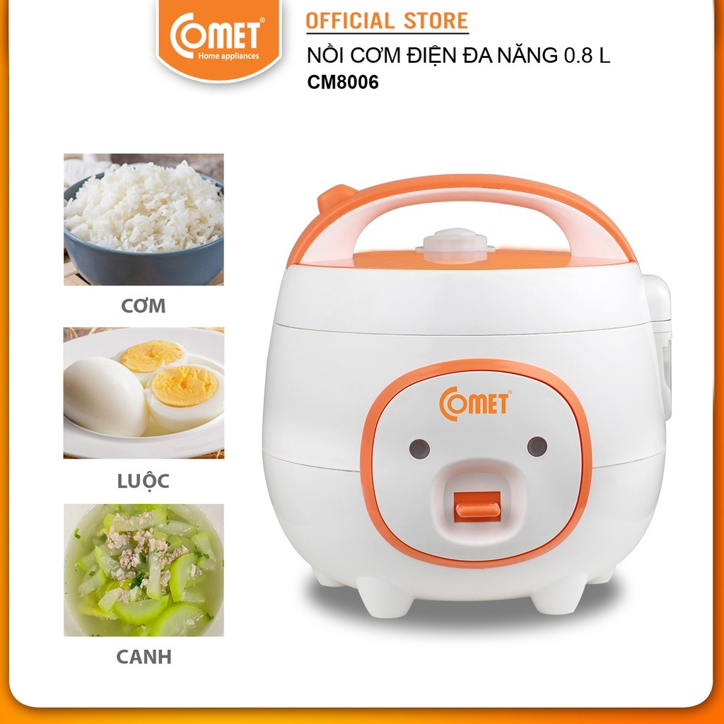Comet CM8006 Rice Cooker With Lid 0.8L Capacity 300W - Random Color ...