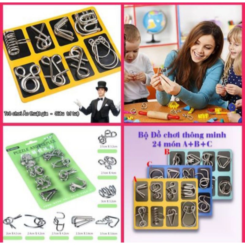 Set Of 3 Smart IQ Puzzle Boxes For Children To Create Good Types ...