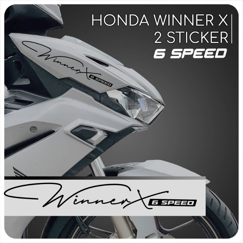 2 PCS DECORATIVE DECAL STICKERS FOR HONDA WINNER X-V3 SPORTS STYLE ...
