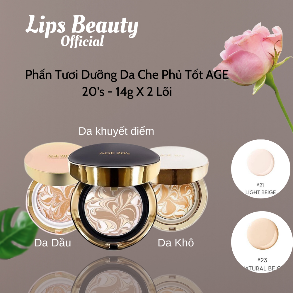 Fresh powder (cold powder) Age 20 Signature Essence Cover Pact SPF50 ...