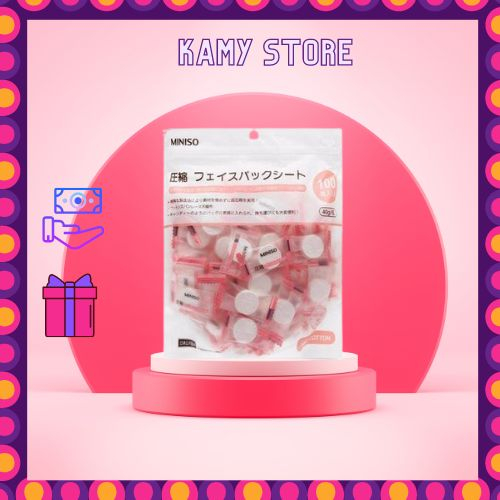 Miniso Japanese Tablet Mask - 100 Tablets / Pack | Shopee Philippines