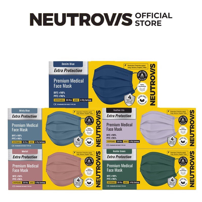 Combo 30c Neutrovis Malay Hot Trend Premium Masks (30 pieces) | Shopee ...