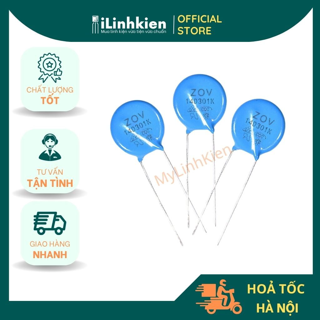 Good quality Varistor 14D301K 300V 14mm lightning arrester. | Shopee ...