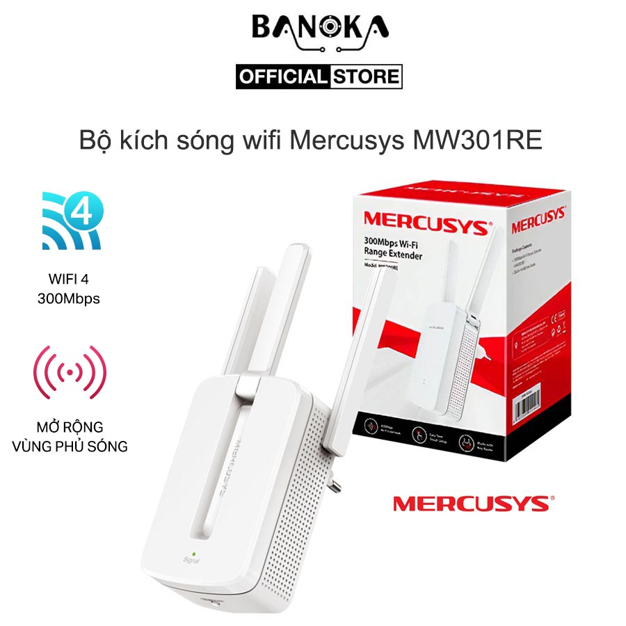Mercusys MW300RE Standard N wifi extender, 300 Mbps transmission speed ...