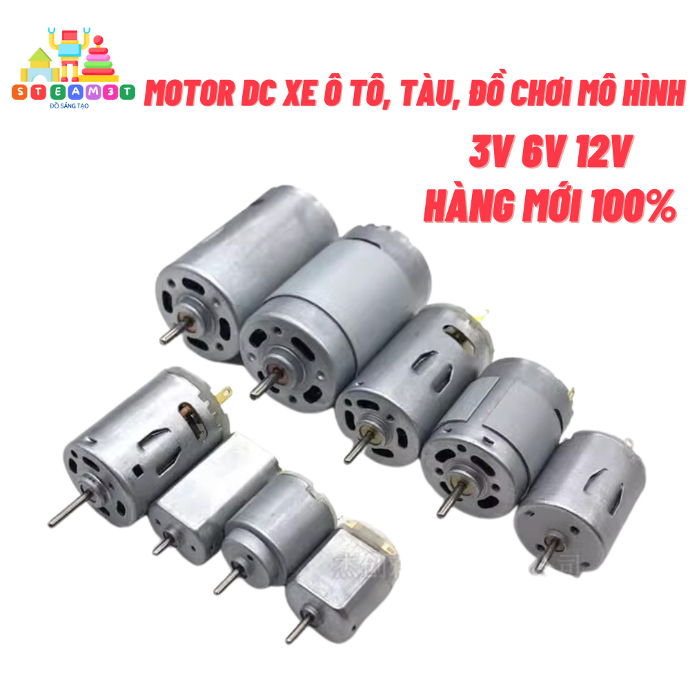 Dc 3V 6V 12V mini motors of all types 130/280/365/385/775 cars, ships ...