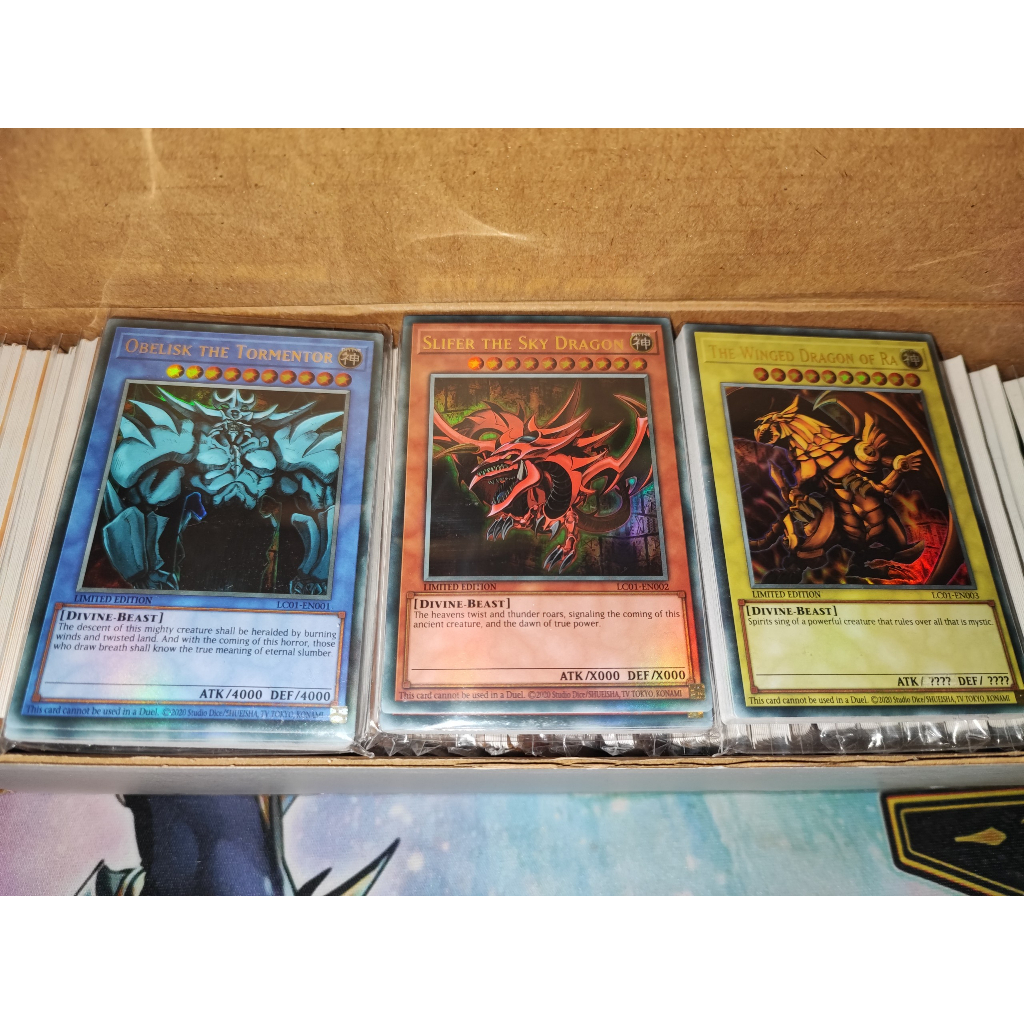 [Yugioh Funny Shop] Set of 3 cards Obelisk, Osiris, Ra Ultra Rare in ...