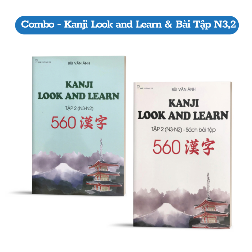 Book - Combo Kanji Look And Learn 560 Kanji Words Vietnamese ...