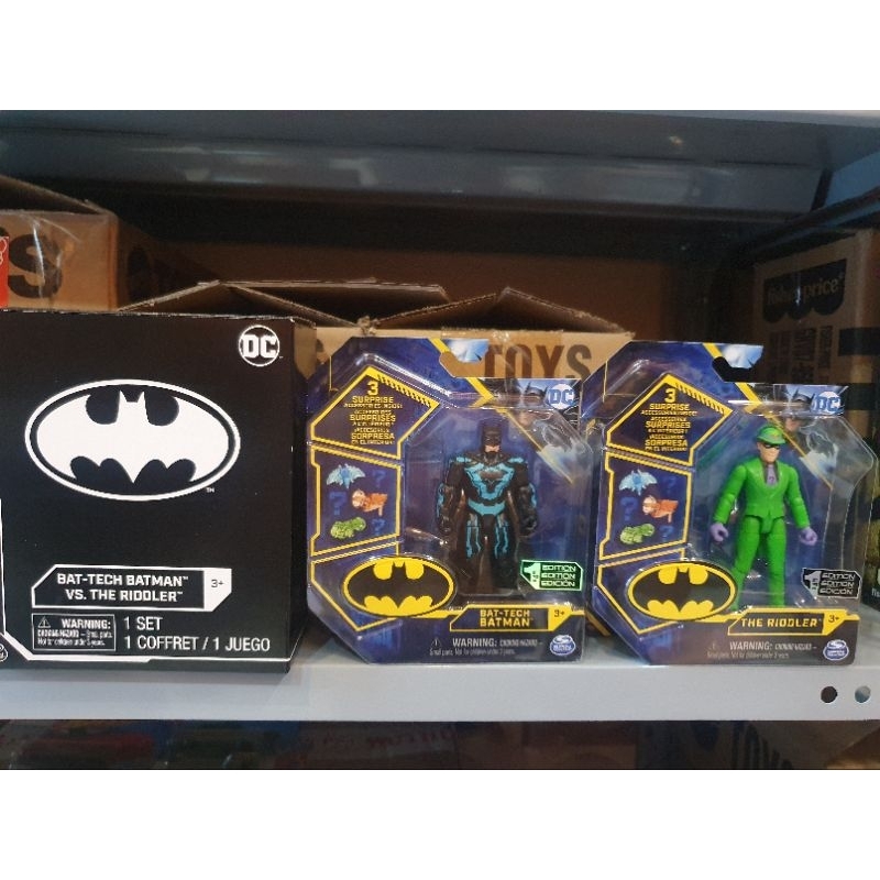 Toy DC Model Comics Batman 4-inch Batman and The Riddler Spin Master ...