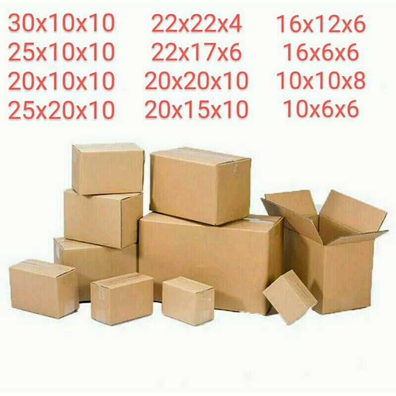 3-layer thick packing carton box of all sizes | Shopee Philippines