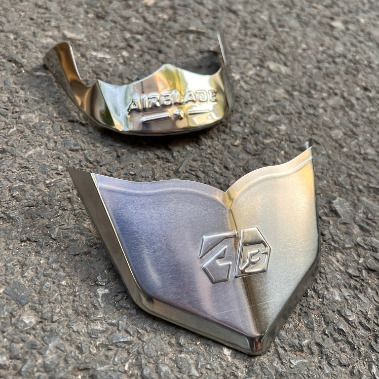Front and rear tail muzzle covers, AirBlade stainless steel fenders ...