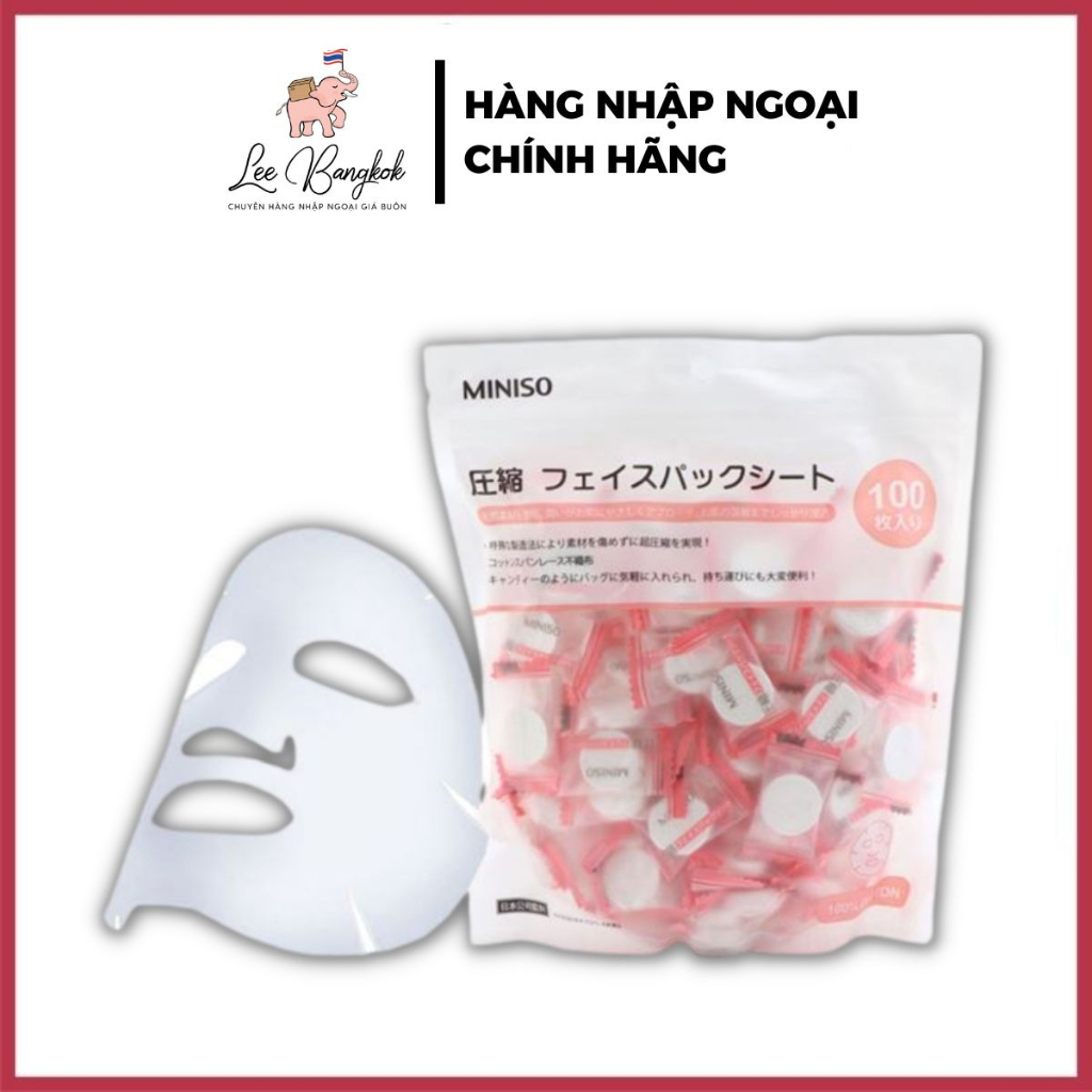 Japanese Miniso Compressed Paper Mask Semi Whole Pack of 100 Miniso ...