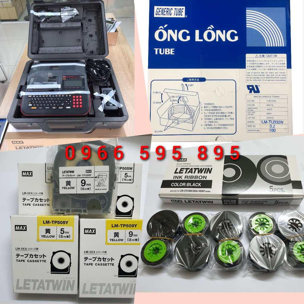 Core Tip tube, label printing tube to mark electrical wires. Number ...