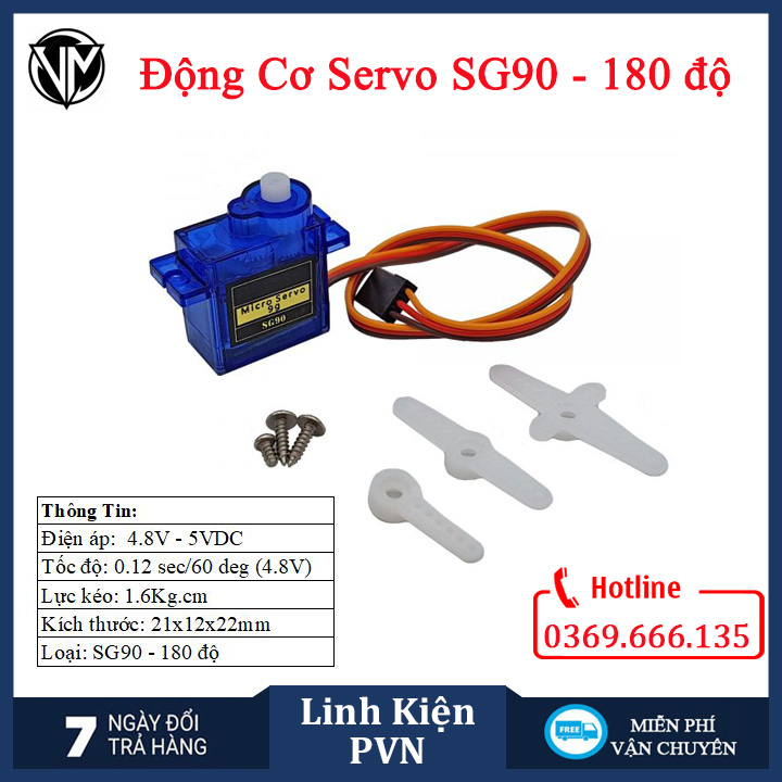 Servo SG90 Motor 180 Degree Rotation Angle For Remote Control ...