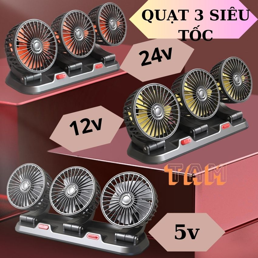Car fan for cars, trucks, buses and offices, compact mini car fan for ...