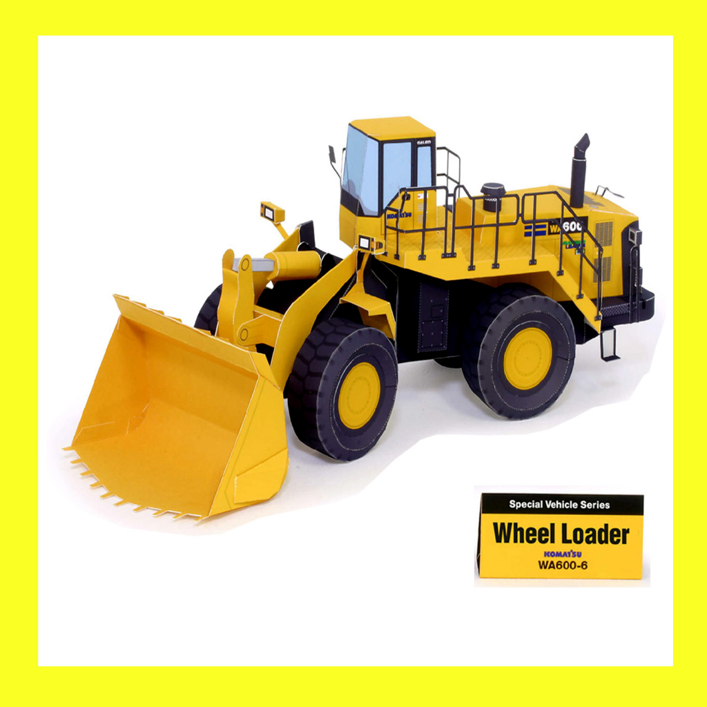 Construction vehicle 3D paper model assembly kit - Excavator | Shopee ...