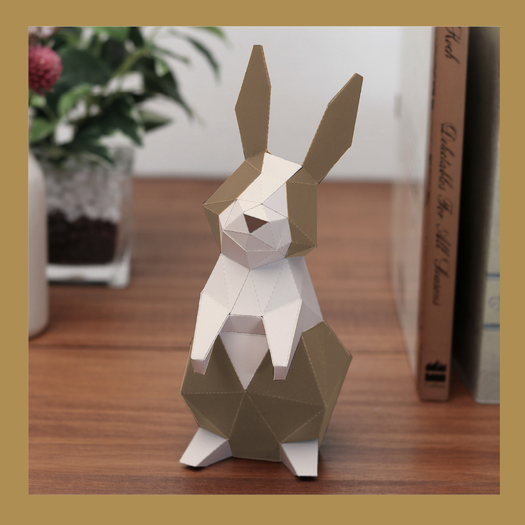 Polygon Model - Paper rabbit 3D (rabbit / papercraft) | Shopee Philippines