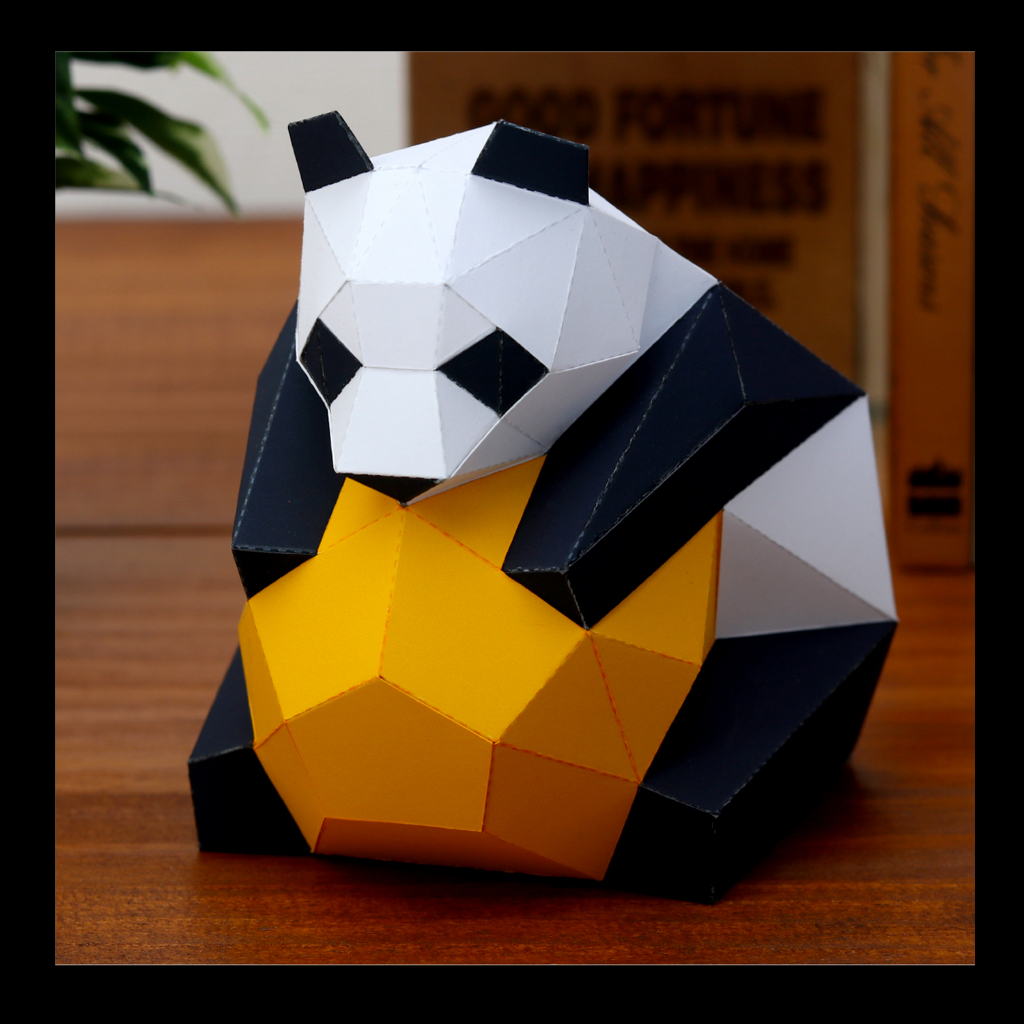 Polygon model - 3D paper Panda (Panda / papercraft) | Shopee Philippines