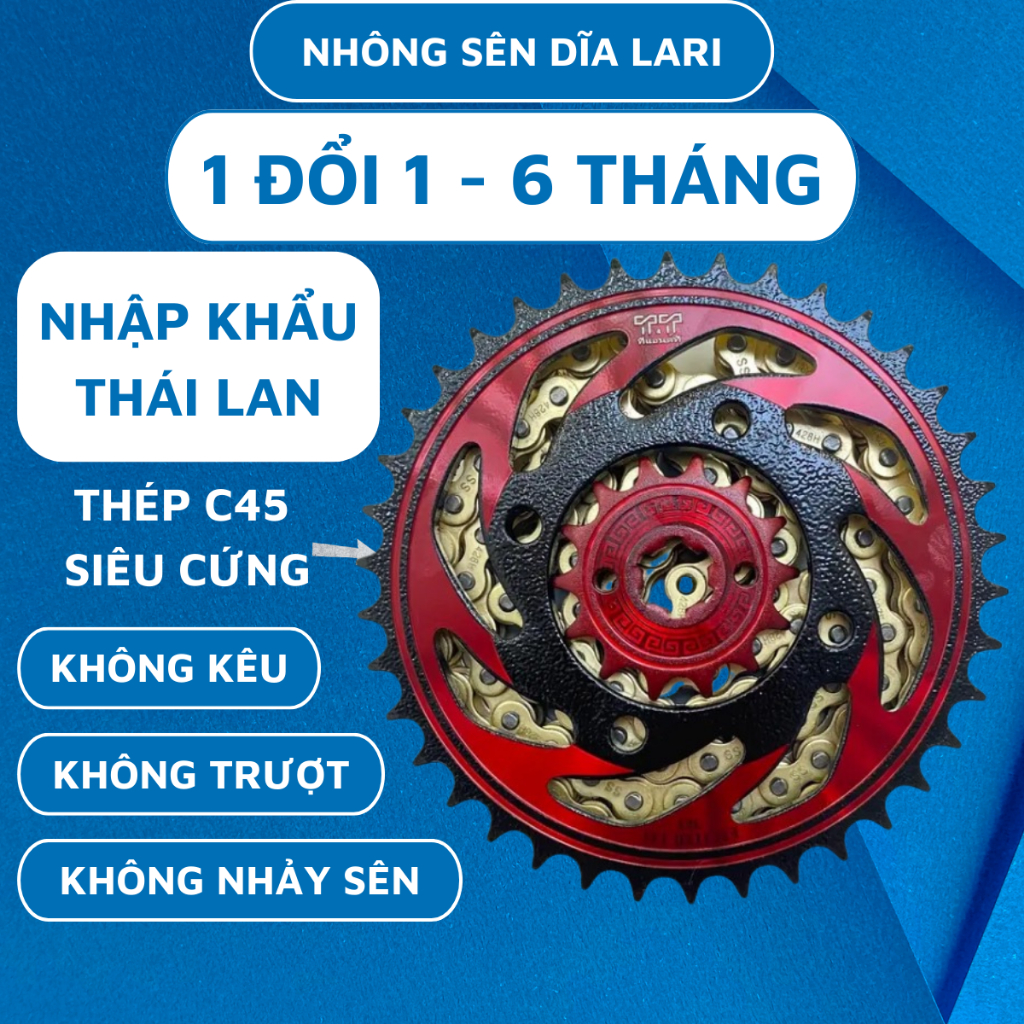 Exciter135 chain sprocket, multi-colored 10mm chain NSD ex135 set, Thai ...