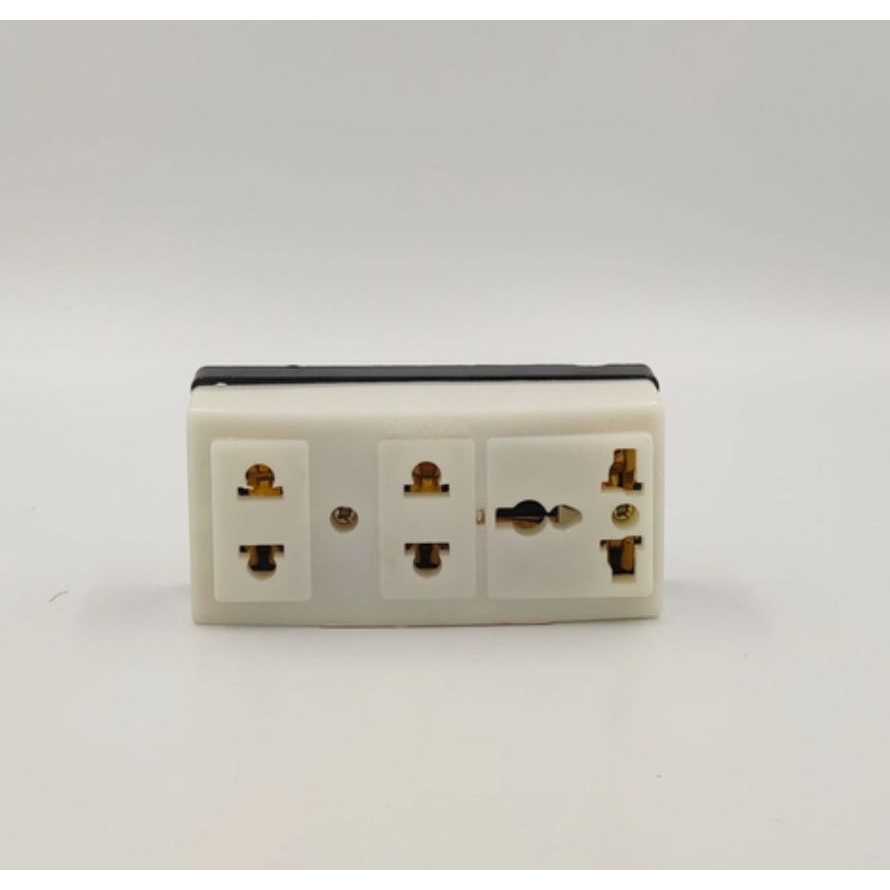 Sopoka T32N 3-Hole Electric Socket With Good Fireproof Safety Screen ...