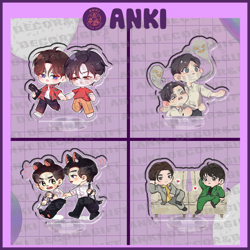 Cute OTP Pondphuwin standee, transparent mica standee, birthday gift ...