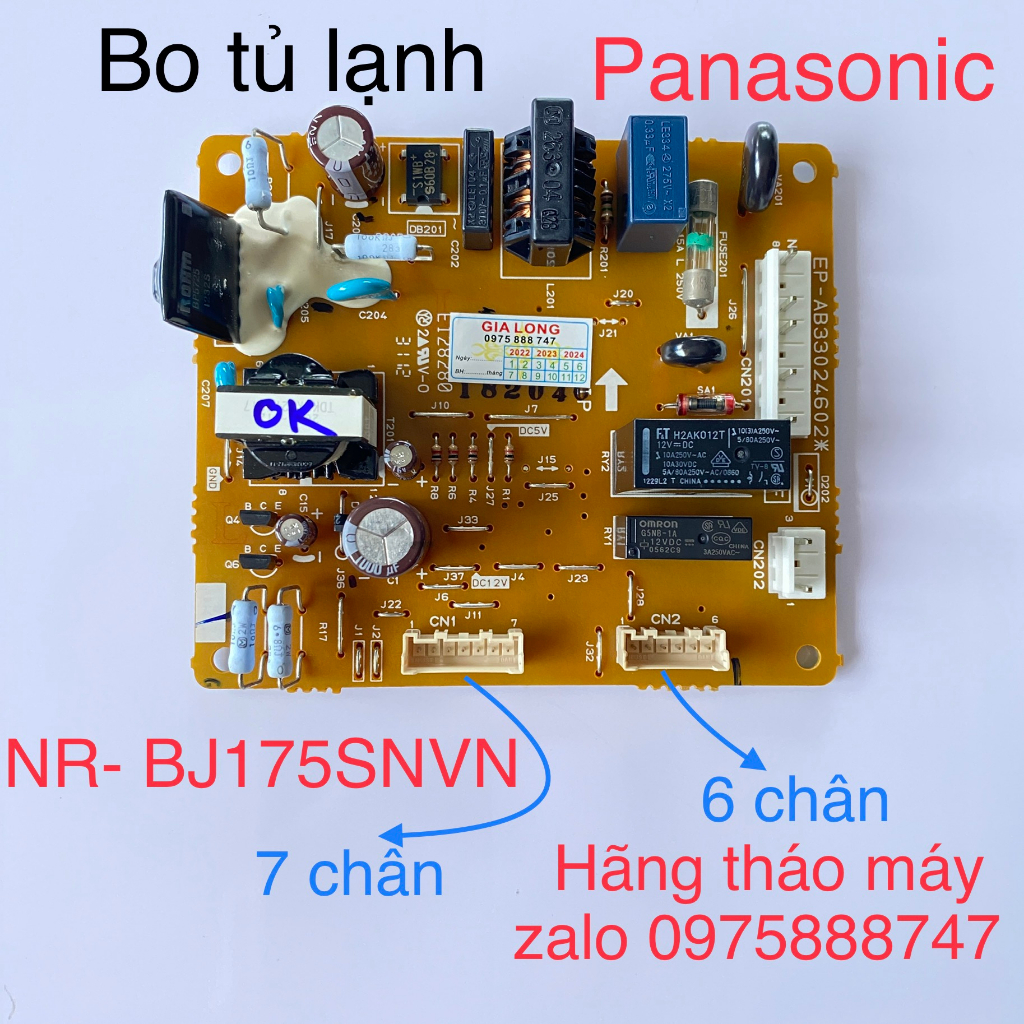 Panasonic refrigerator board NR-BJ175SNVN (disassembled company ...